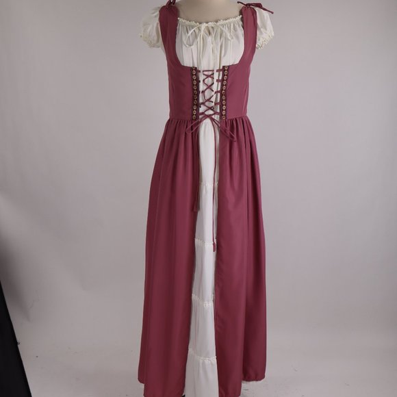 Dresses | Vtg Medievel Prairie Victorian Boho Corset Cottage Core ...